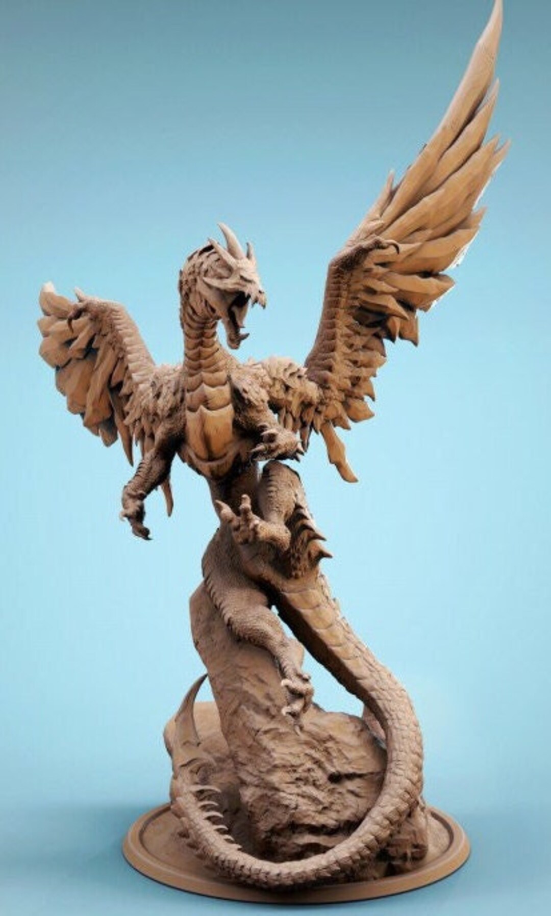 D&D Miniature Adult Steel Dragon - Etsy