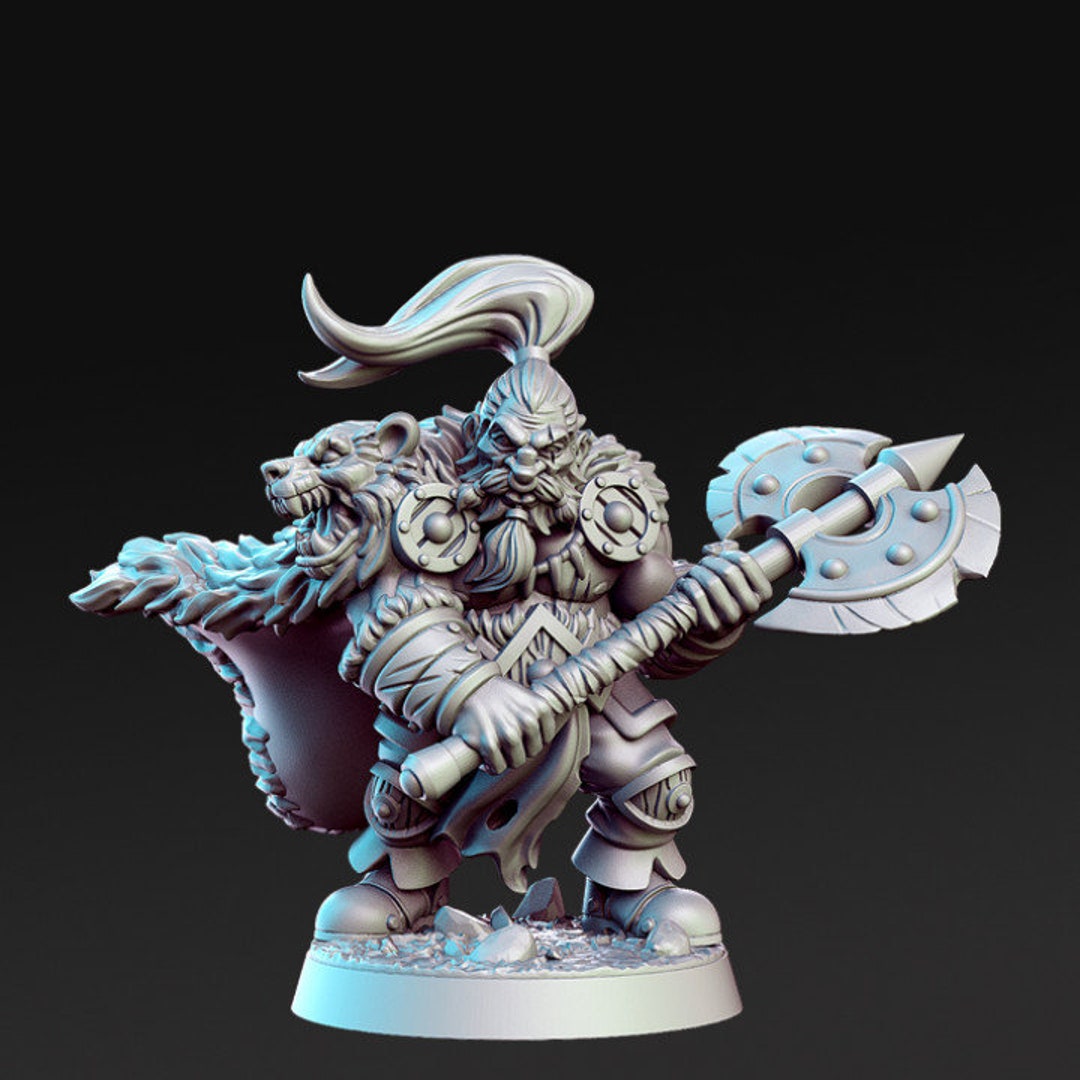 D&D Dwarf Miniature - Ortwayn - Etsy