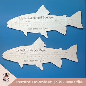 SVG Fish Ruler | Sign | Gift for Fisherman - Etsy