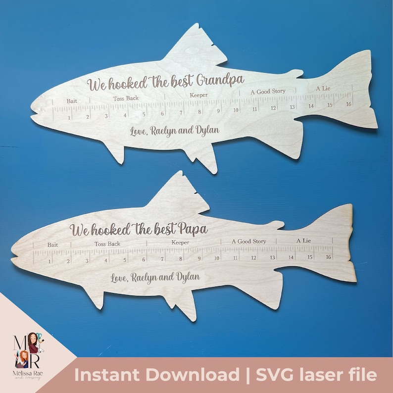 SVG Fish Ruler | Sign | Gift for Fisherman - Etsy