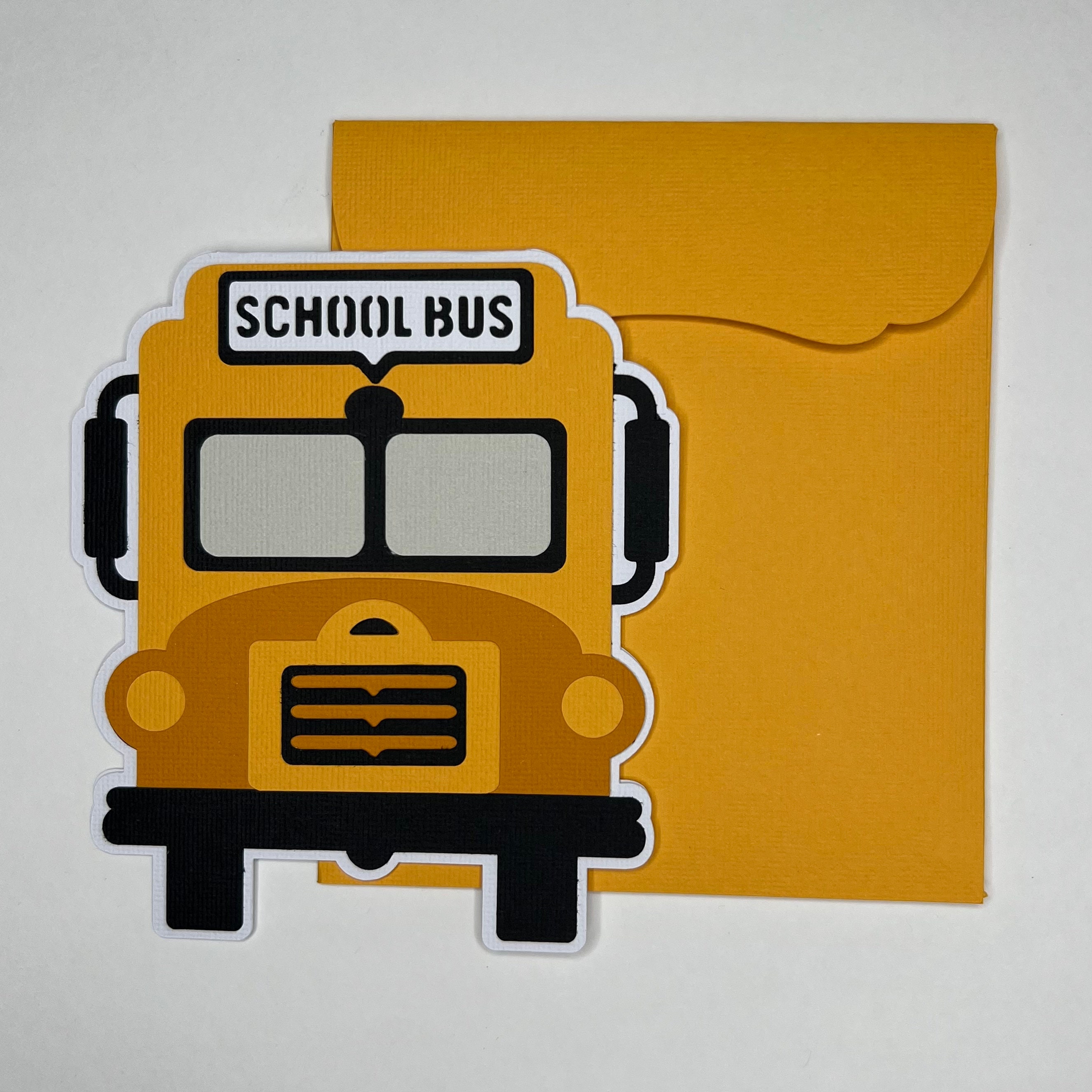 Handmade School Bus Card - Etsy