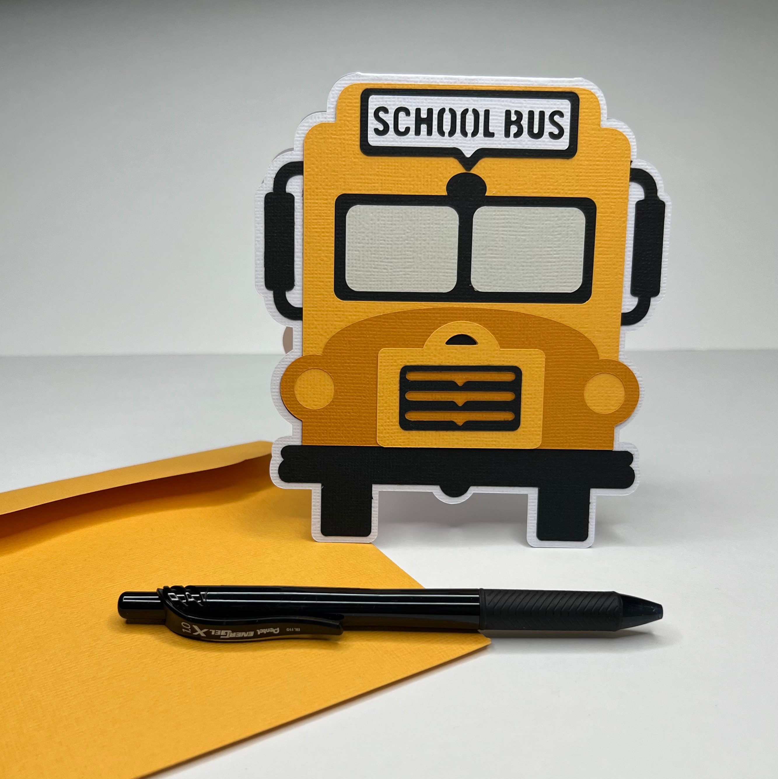 Handmade School Bus Card - Etsy