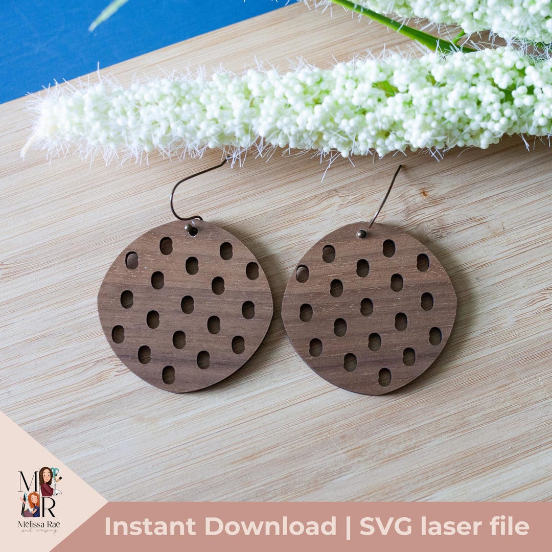 SVG | Circular Earring Cut Out | Cut SVG File | Jewelry - Etsy