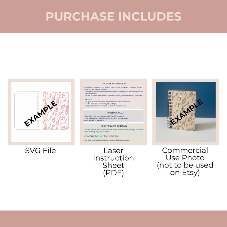 SVG Musical Pattern Sign | Laser File | Scoring Design - Etsy