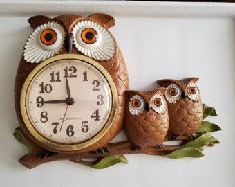 Wooden Owl Clock | Etsy