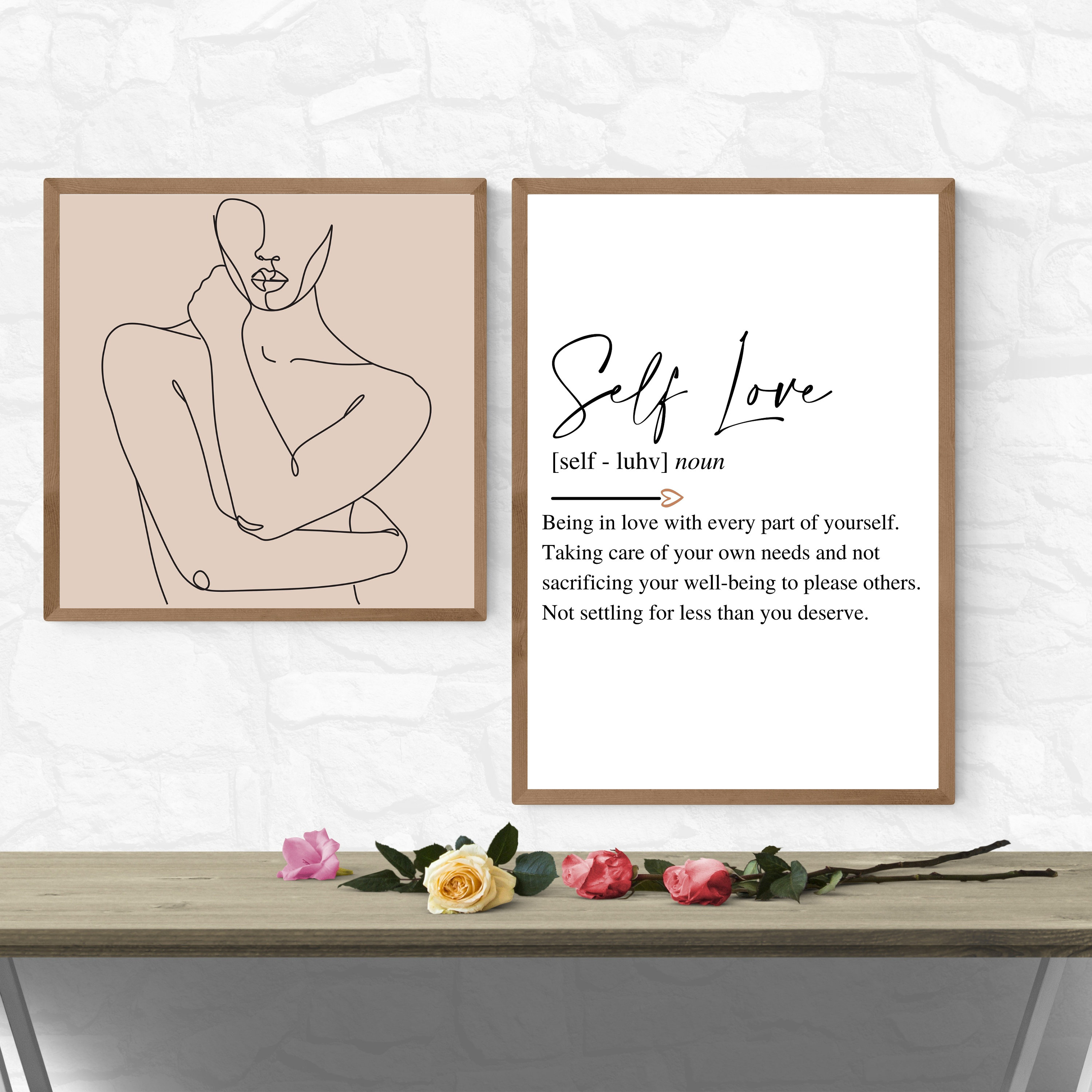 Self-love Definition Print, Quote Wall Art Print, Definition Print ...