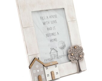Wooden House Picture Frame - Etsy