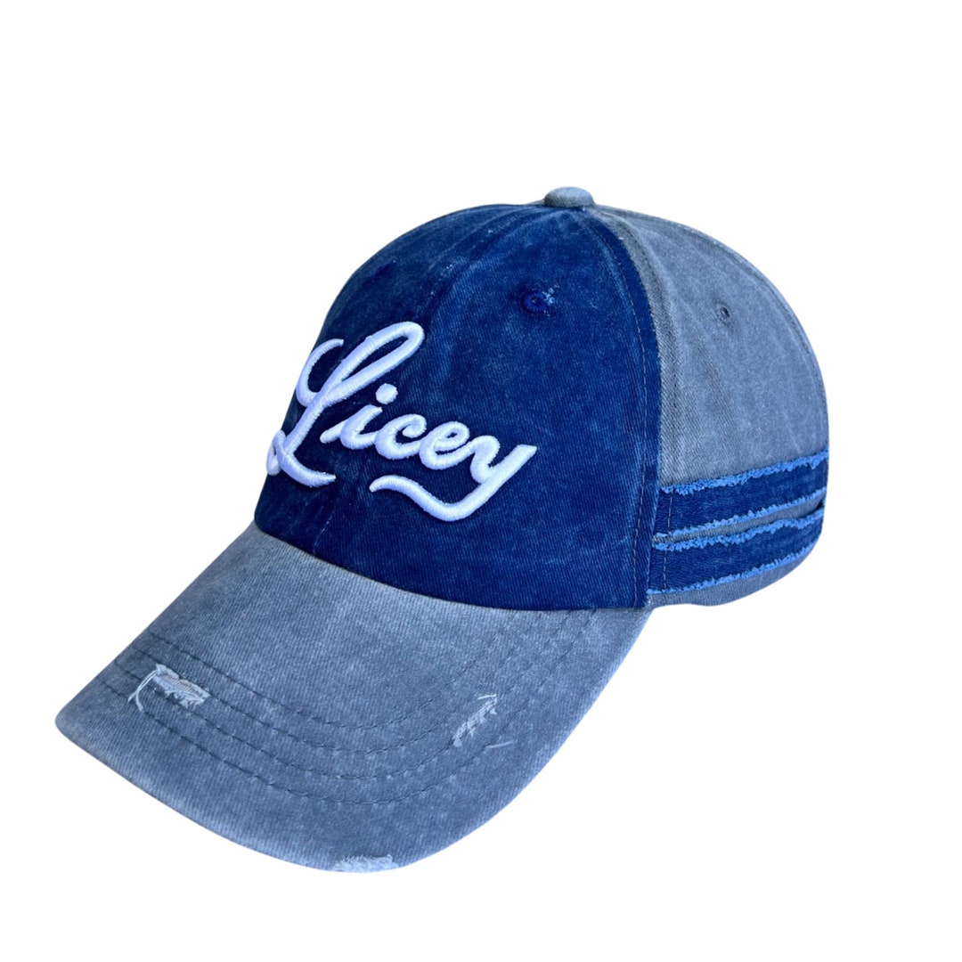 Licey Two Tone Baseball Hat Gorra Vintage Buckle Strap - Etsy