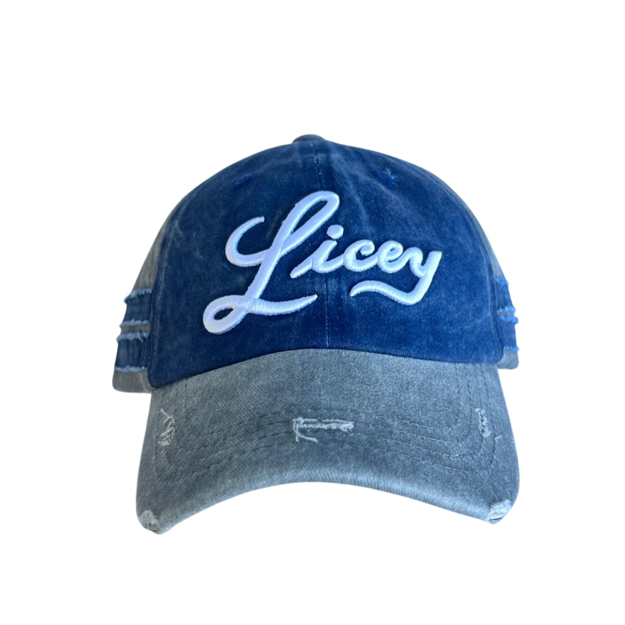Licey Two Tone Baseball Hat Gorra Vintage Buckle Strap - Etsy