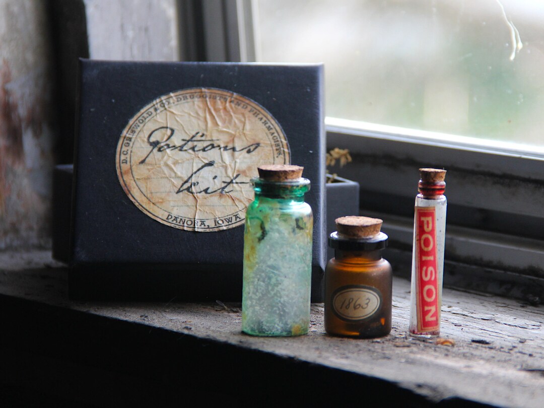 Mini Potion Jars Set - Steampunk Cosplay, Costume - Etsy