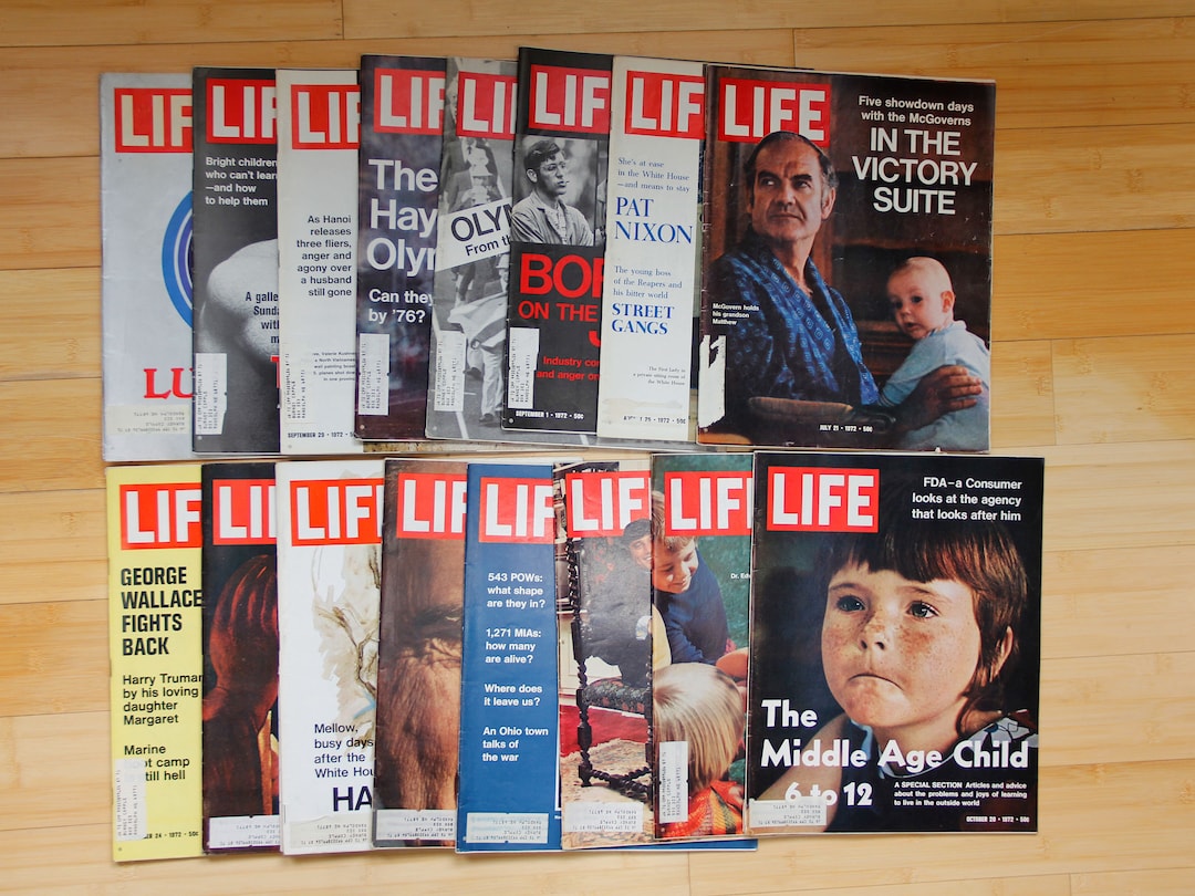 1972 LIFE Magazines Vintage Retro Collectibles - Etsy