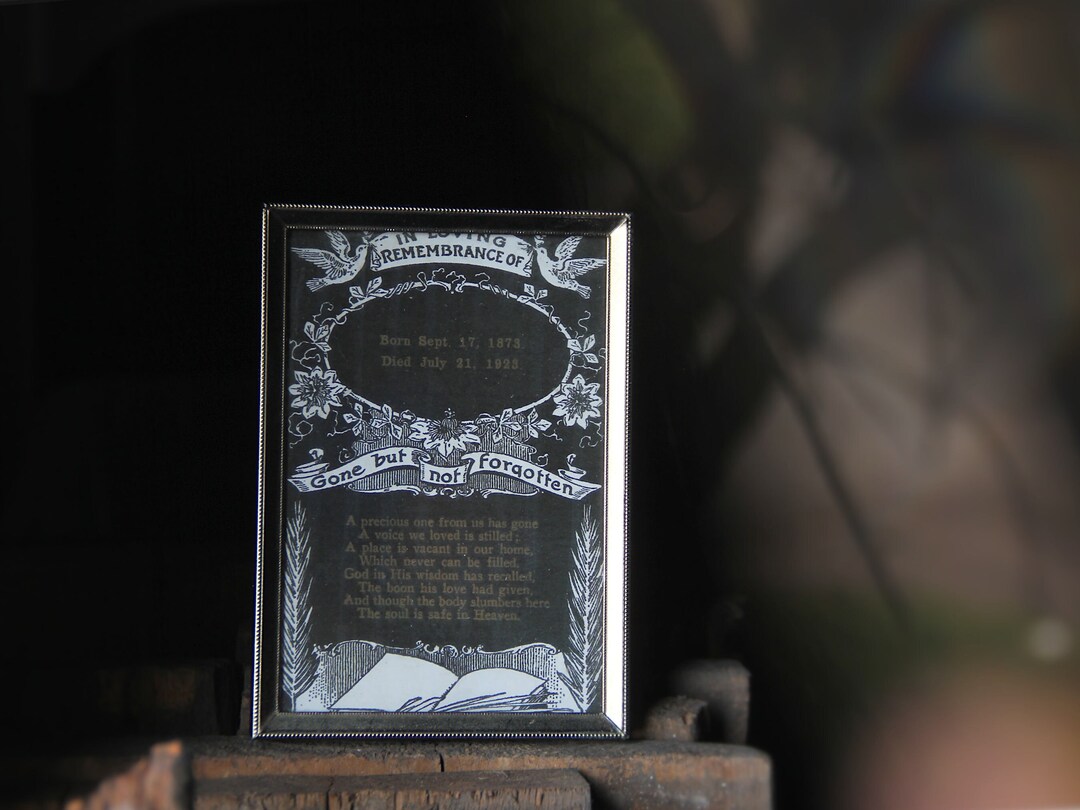 Spooky Antique Frame - Gone but Not Forgotten - Halloween Gallery Art ...