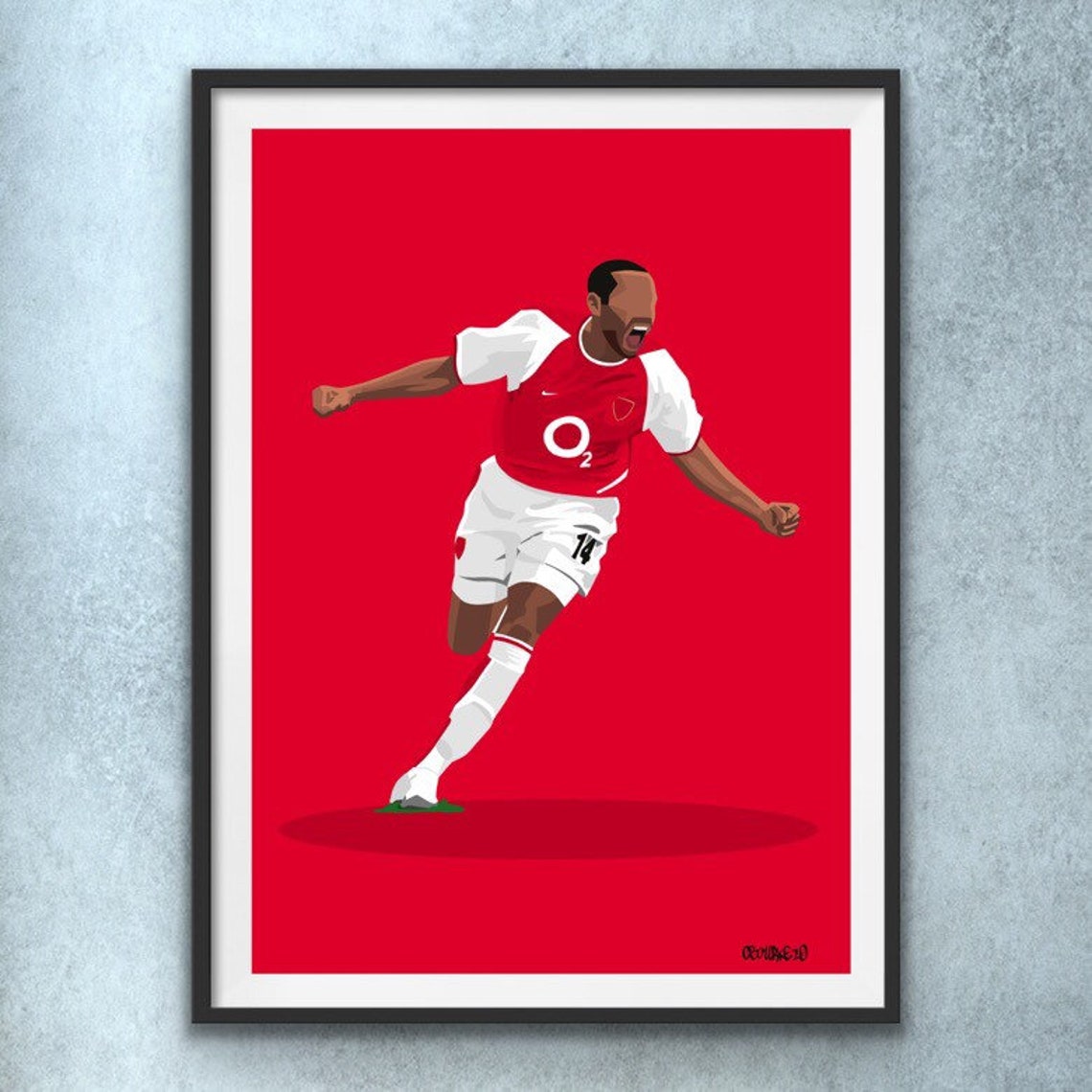 Thierry Henry Iconic Moment Print | Etsy UK