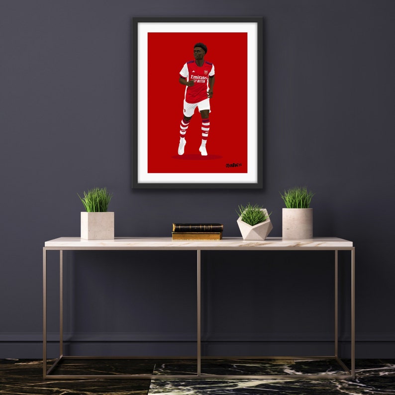 Bukayo Saka Print - Etsy UK