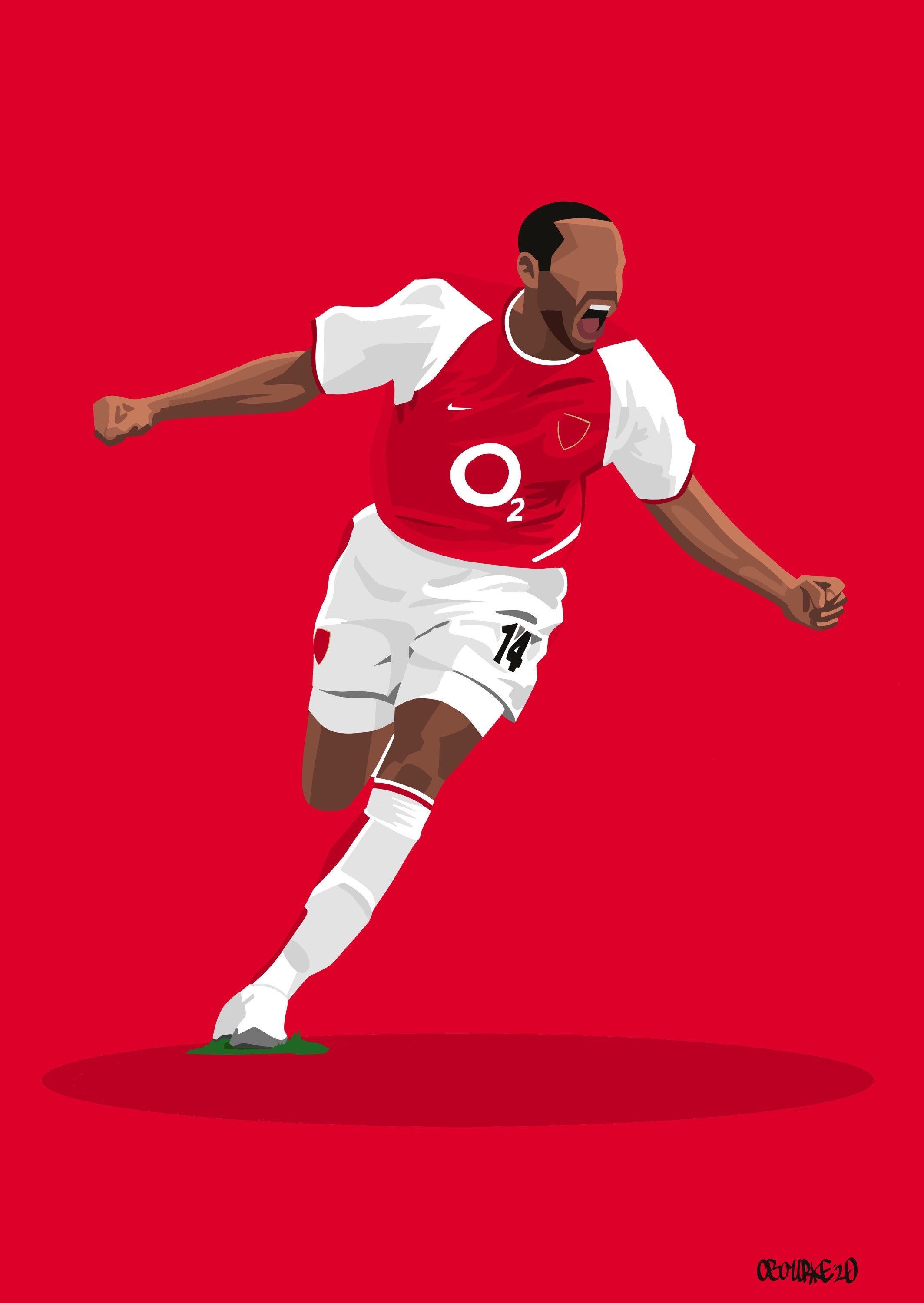 Thierry Henry Iconic Moment Print | Etsy UK