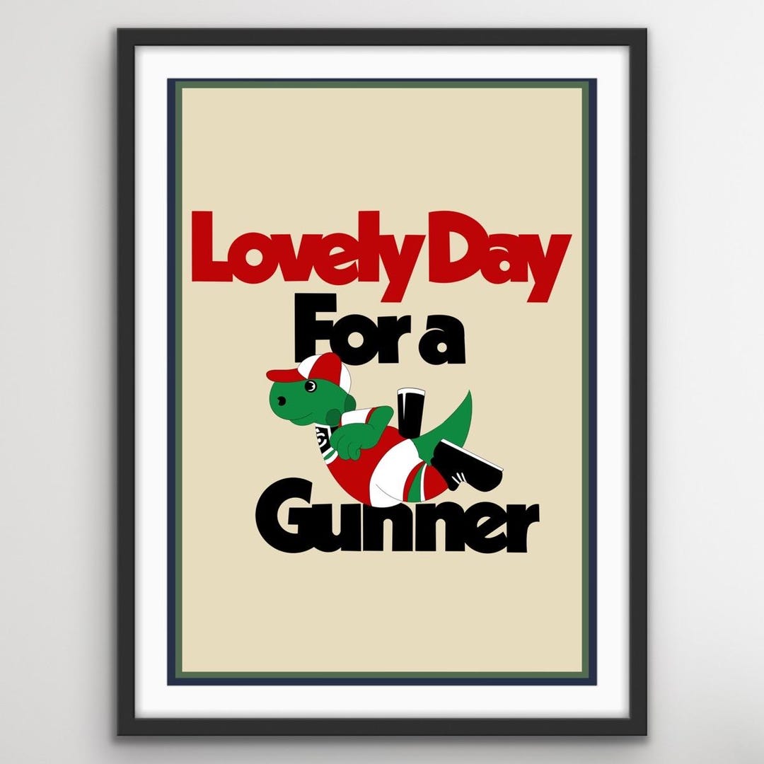 Lovely Day for A Gunner Print - Etsy