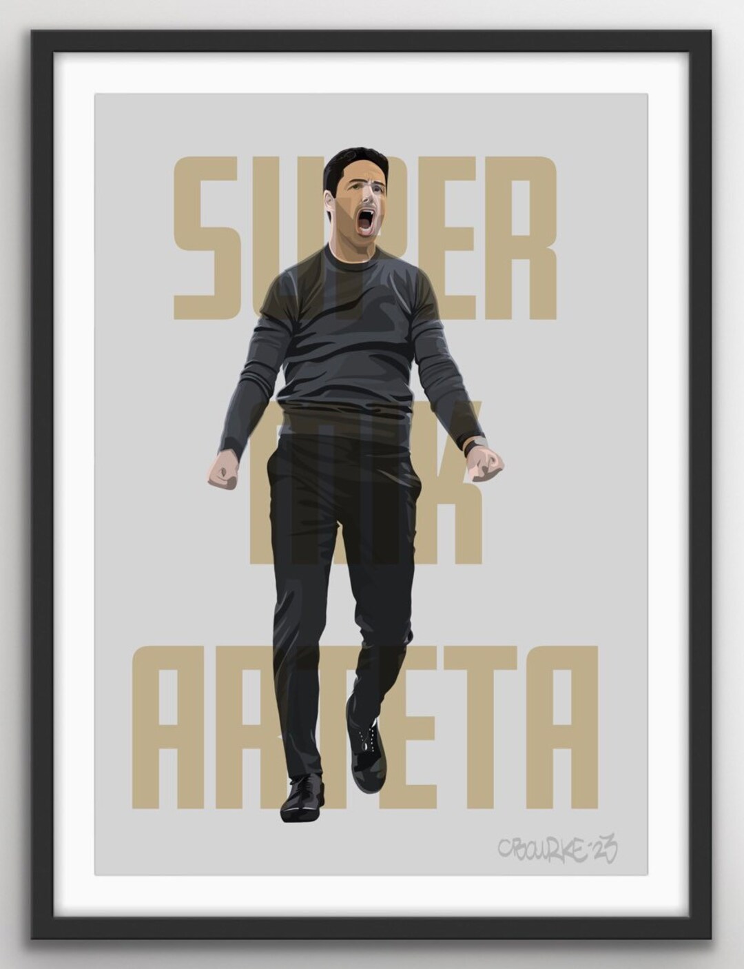 Super Mik Arteta Print - Etsy