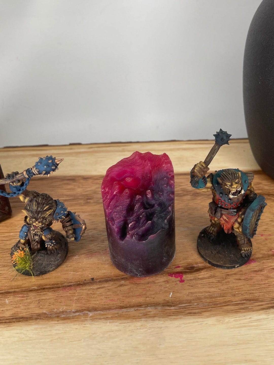 Display Plinth Base for Miniatures Figures Scenery Exhibition Wood ...