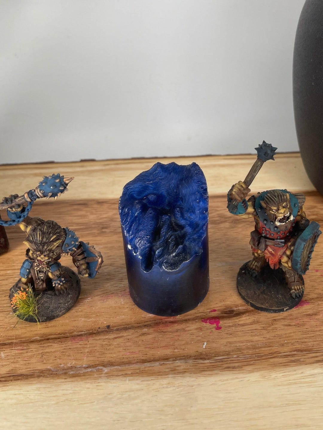 Display Plinth Base for Miniatures Figures Scenery Exhibition Wood ...