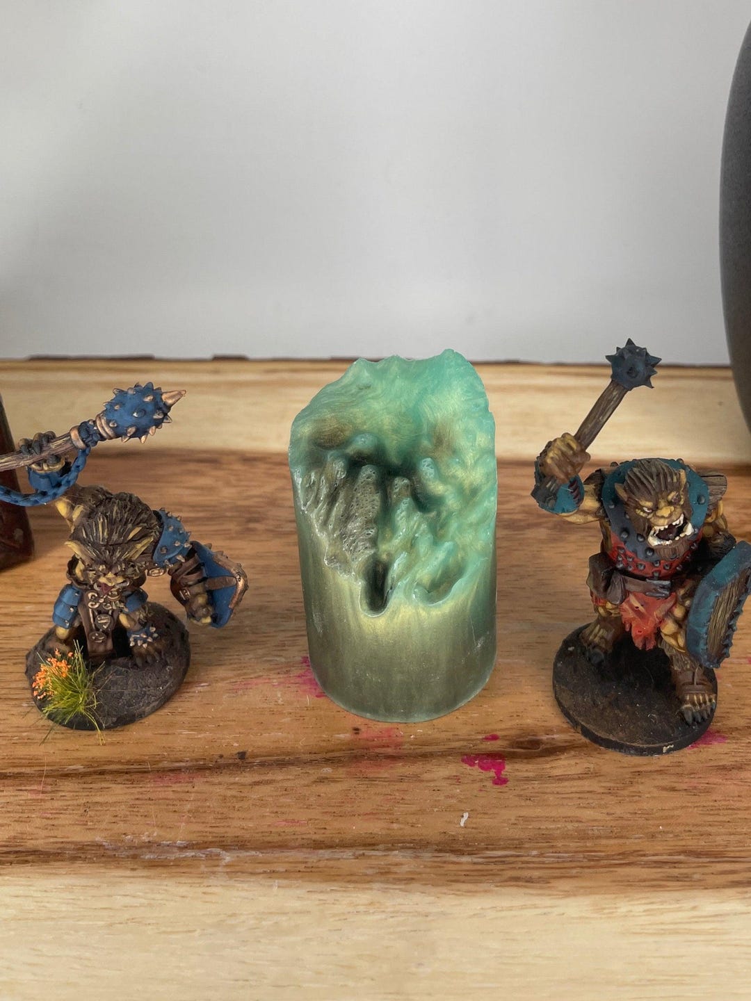 Display Plinth Base for Miniatures Figures Scenery Exhibition Wood ...