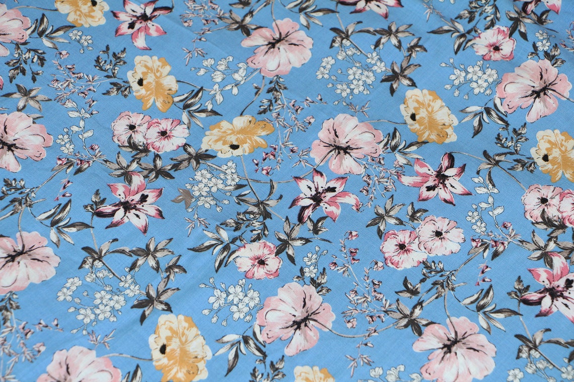 Linen Viscose Fabric by the Yard Linen Fabric by the Yard for - Etsy