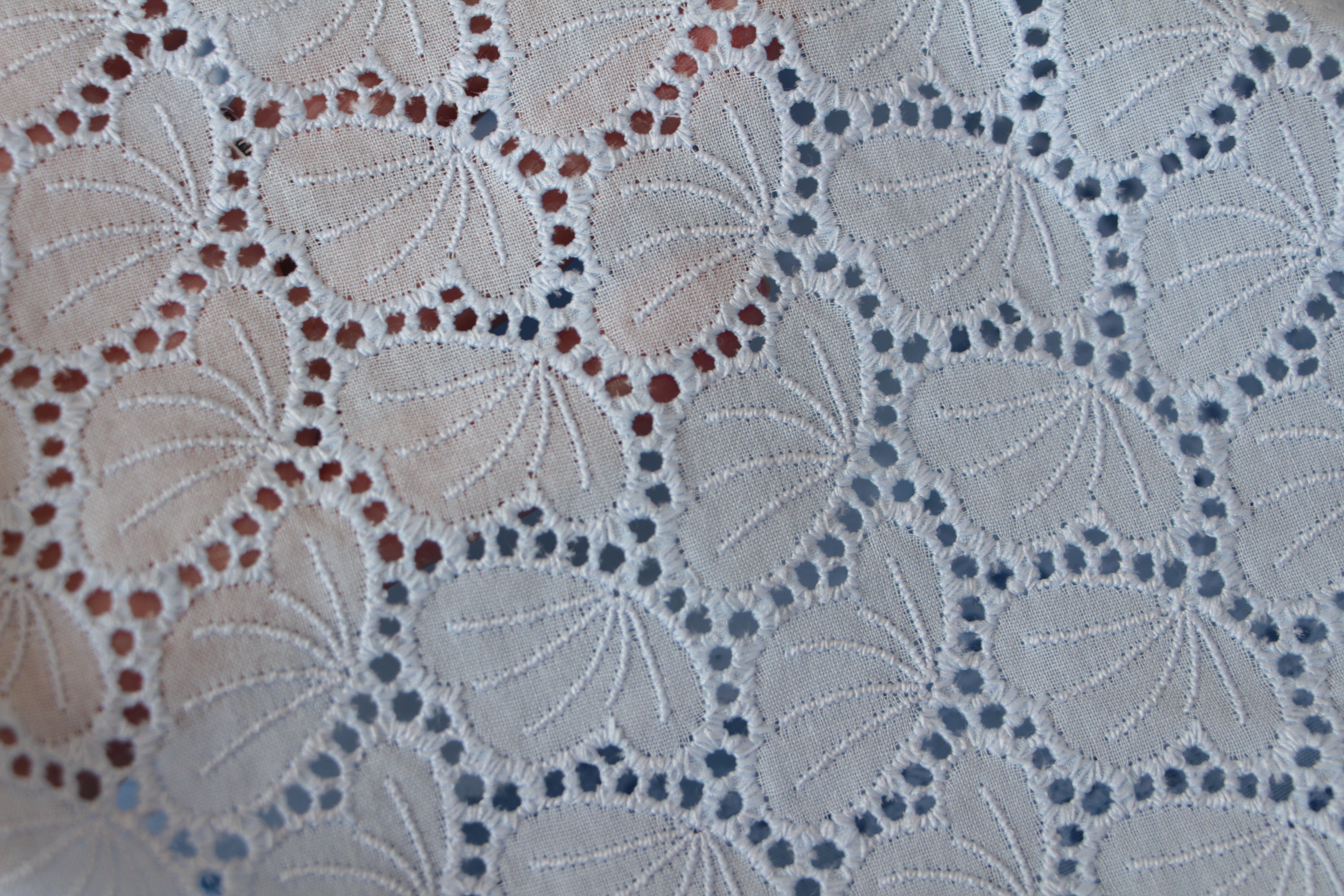 Eyelet Fabric, Cotton Eyelet Fabric, Blue Eyelet Fabric, Eyelet Lace ...