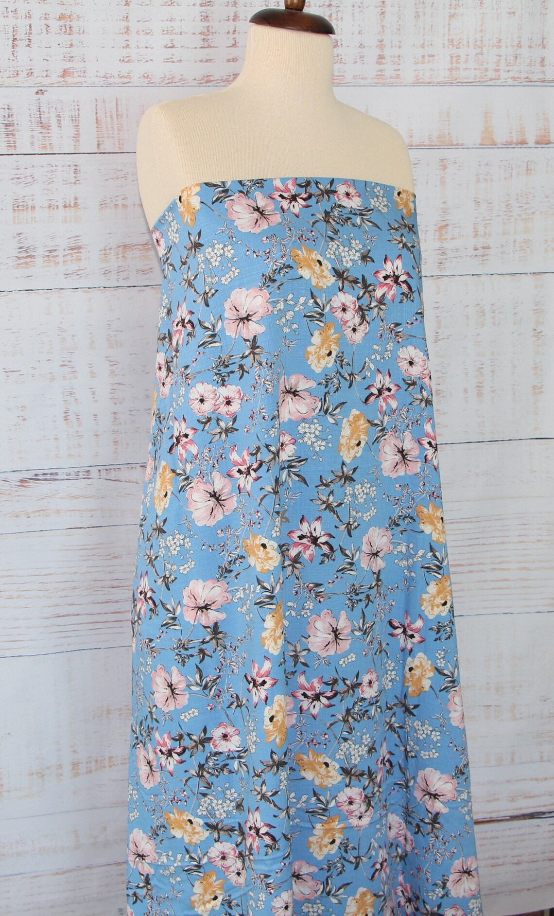 Linen Viscose Fabric by the Yard Linen Fabric by the Yard for - Etsy