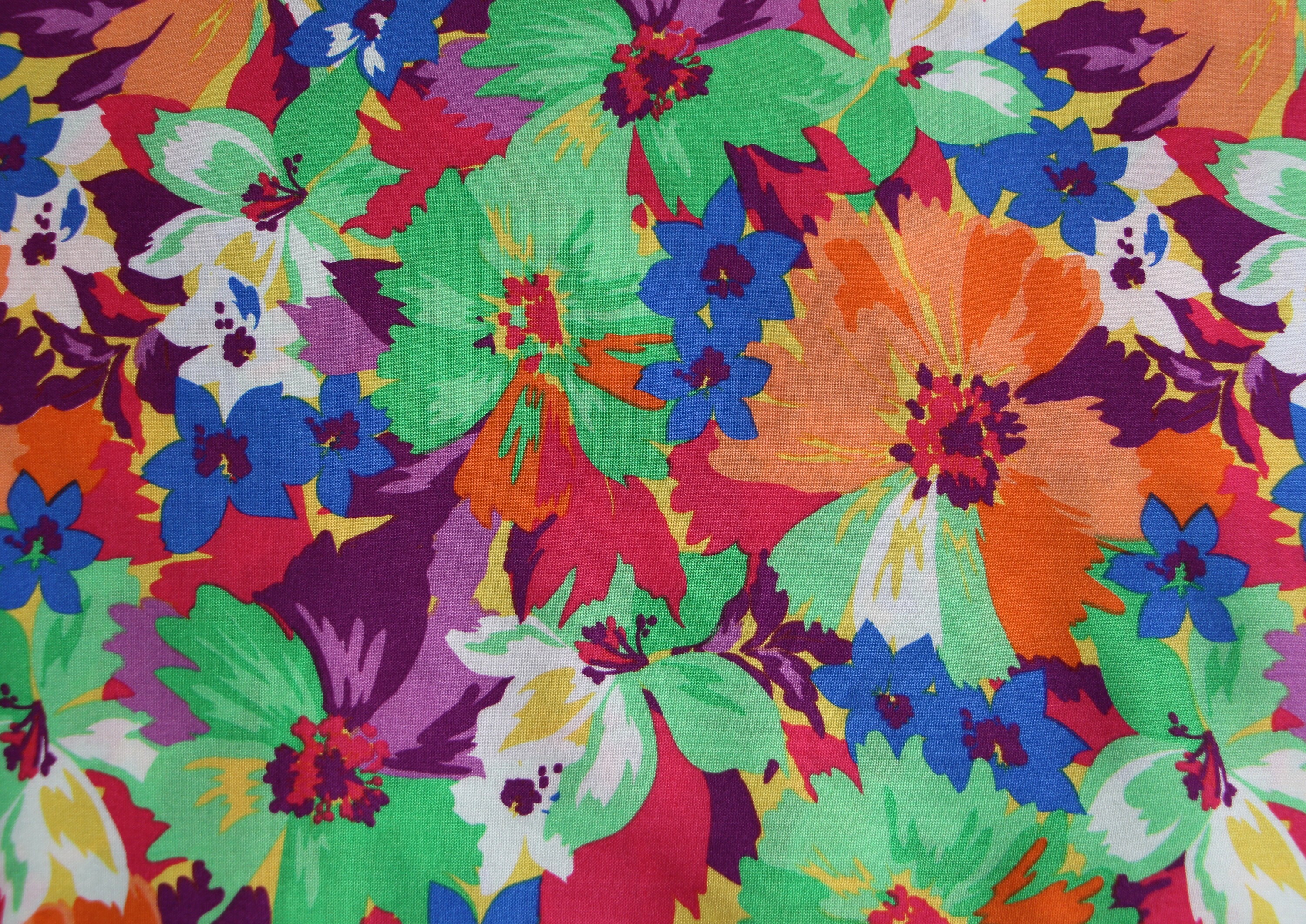 Rayon Fabric by the Yard, Floral Print Rayon Viscose Fabric for ...