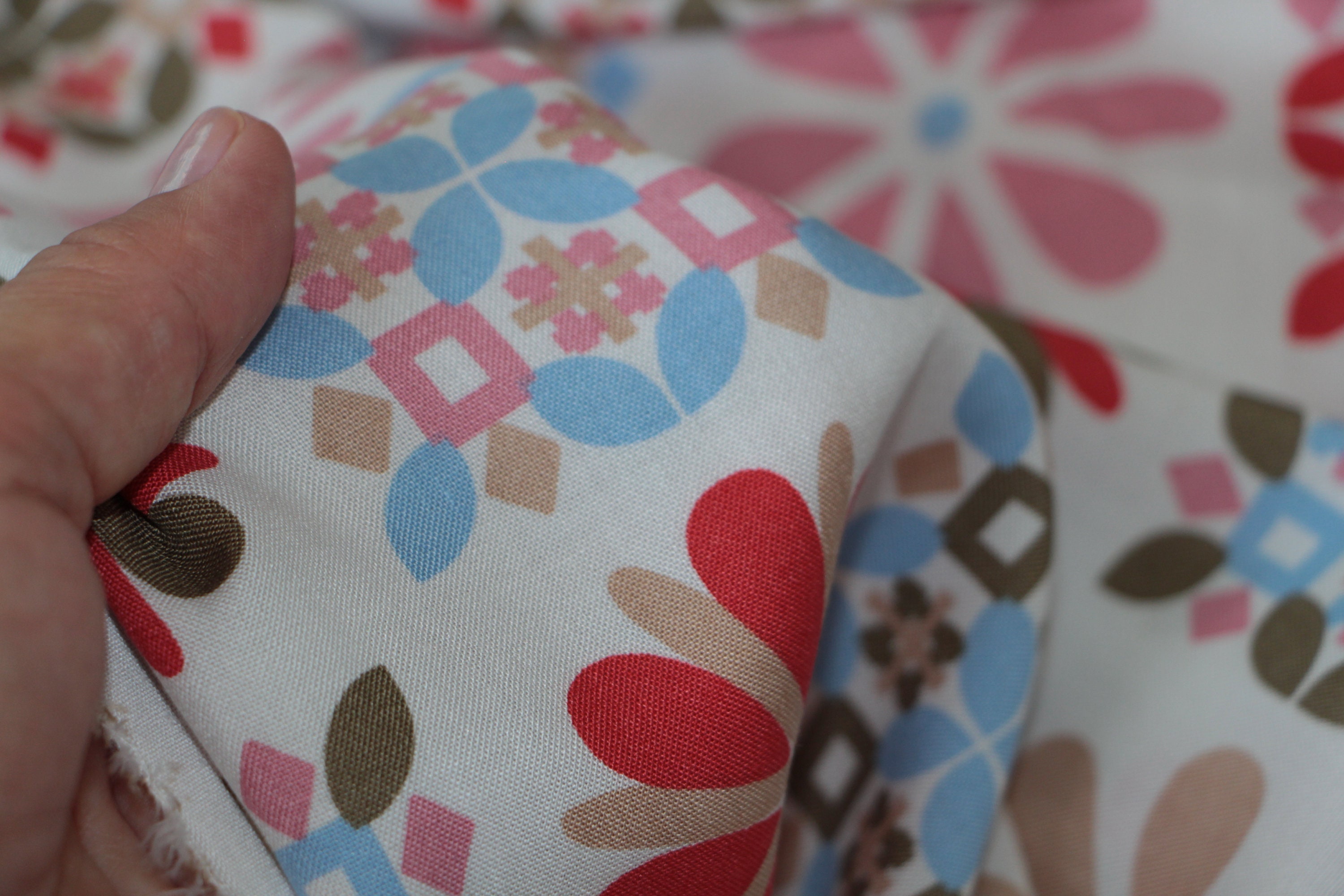 Rayon Fabric by the Yard for Clothes, Abstract Print Rayon Fabric, 100% ...