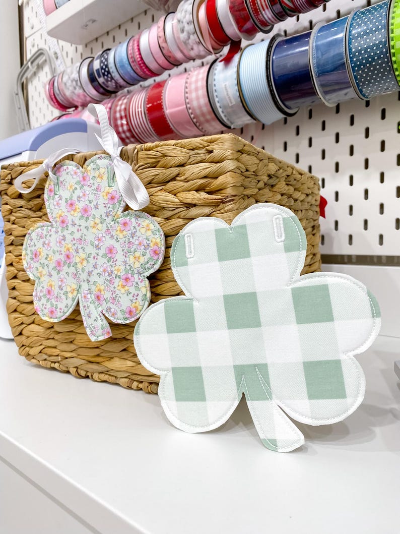 Machine Embroidery Shamrock Banner Design in the Hoop Shamrock Shamrock ...