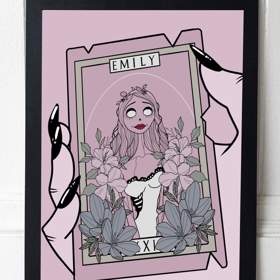Corpse Bride, Emily Corpse Bride Print, Tim Burton, Halloween Poster ...