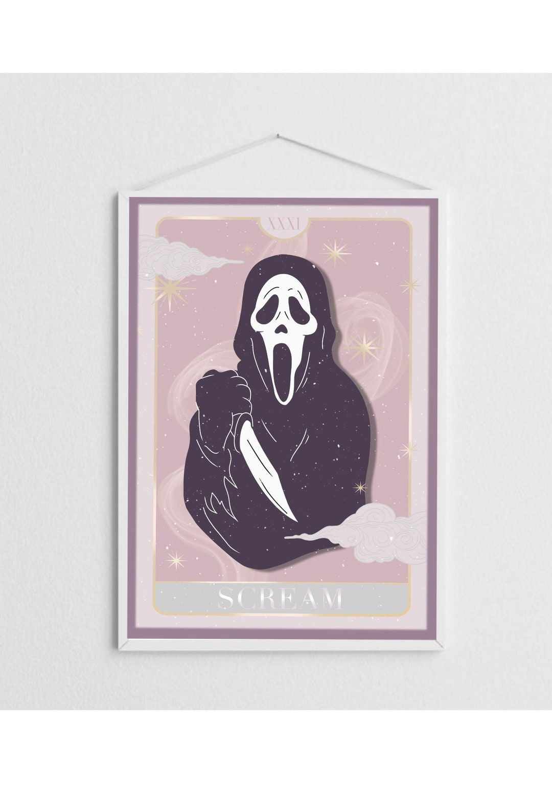 Pink Scream Print, Cult Classic Print, Halloween Poster, Halloween ...