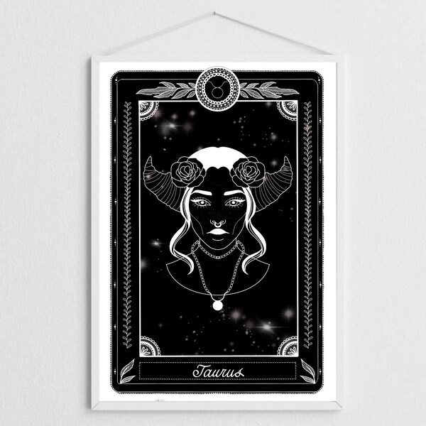 Taurus Tarot Card Poster - Etsy