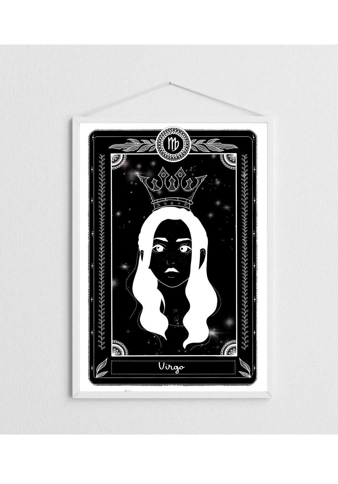 Zodiac Print, Virgo Tarot Card Poster, Zodiac Wall Art, Size A4 or A5 ...