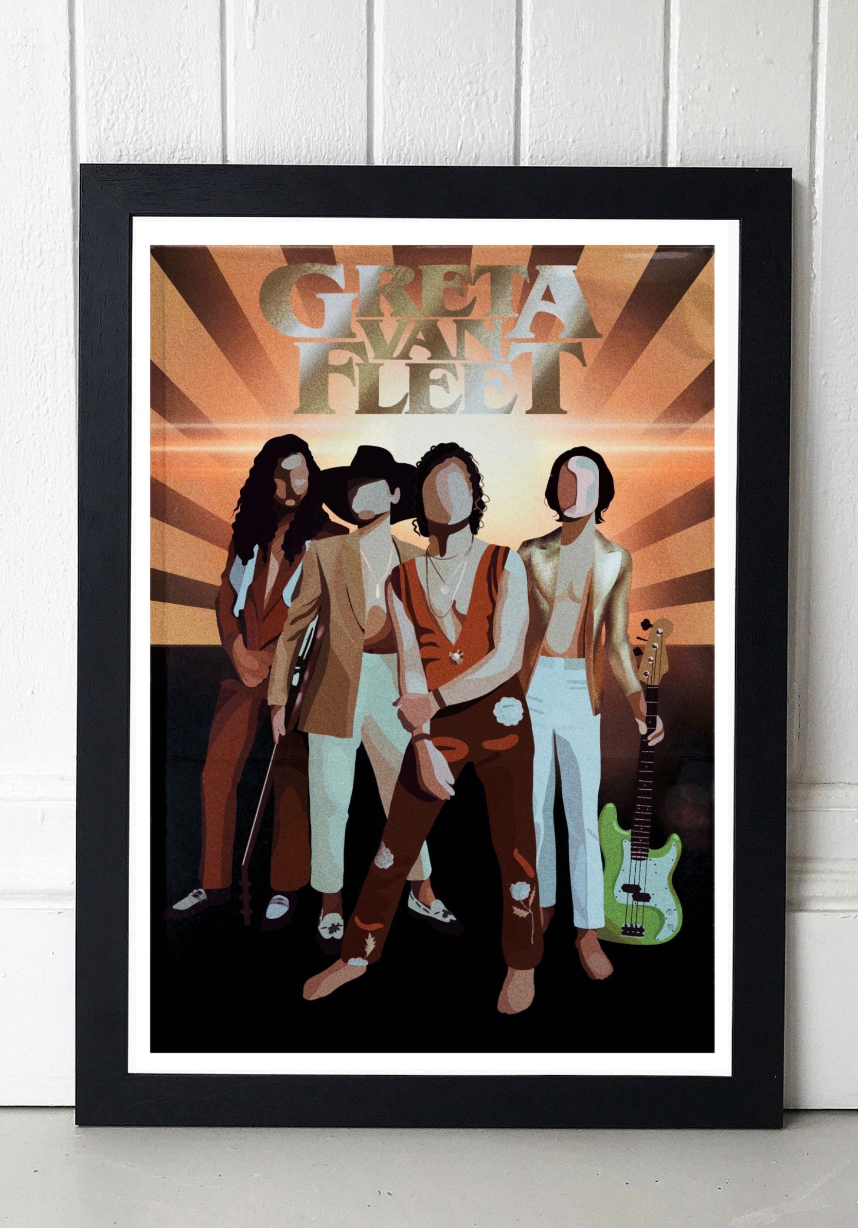 Greta Van Fleet Poster Fandom Wall Art Greta Van Fleet Print ...