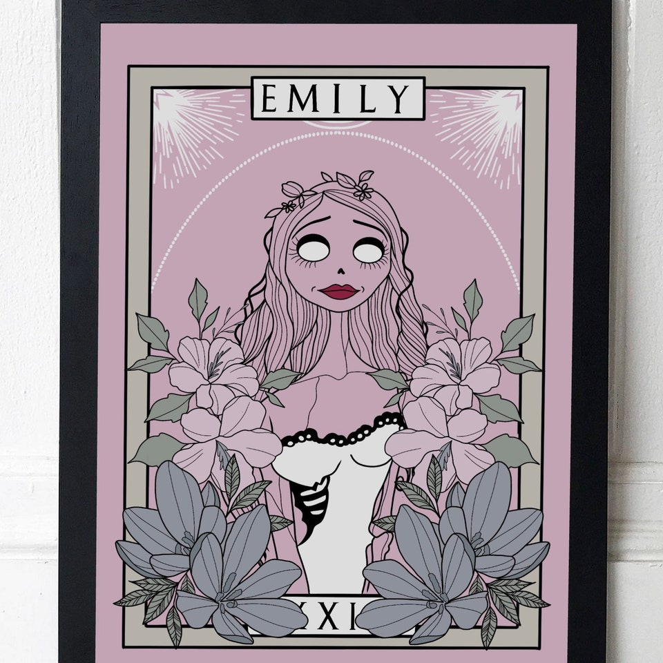 Corpse Bride, Emily Corpse Bride Print, Tim Burton, Halloween Poster ...