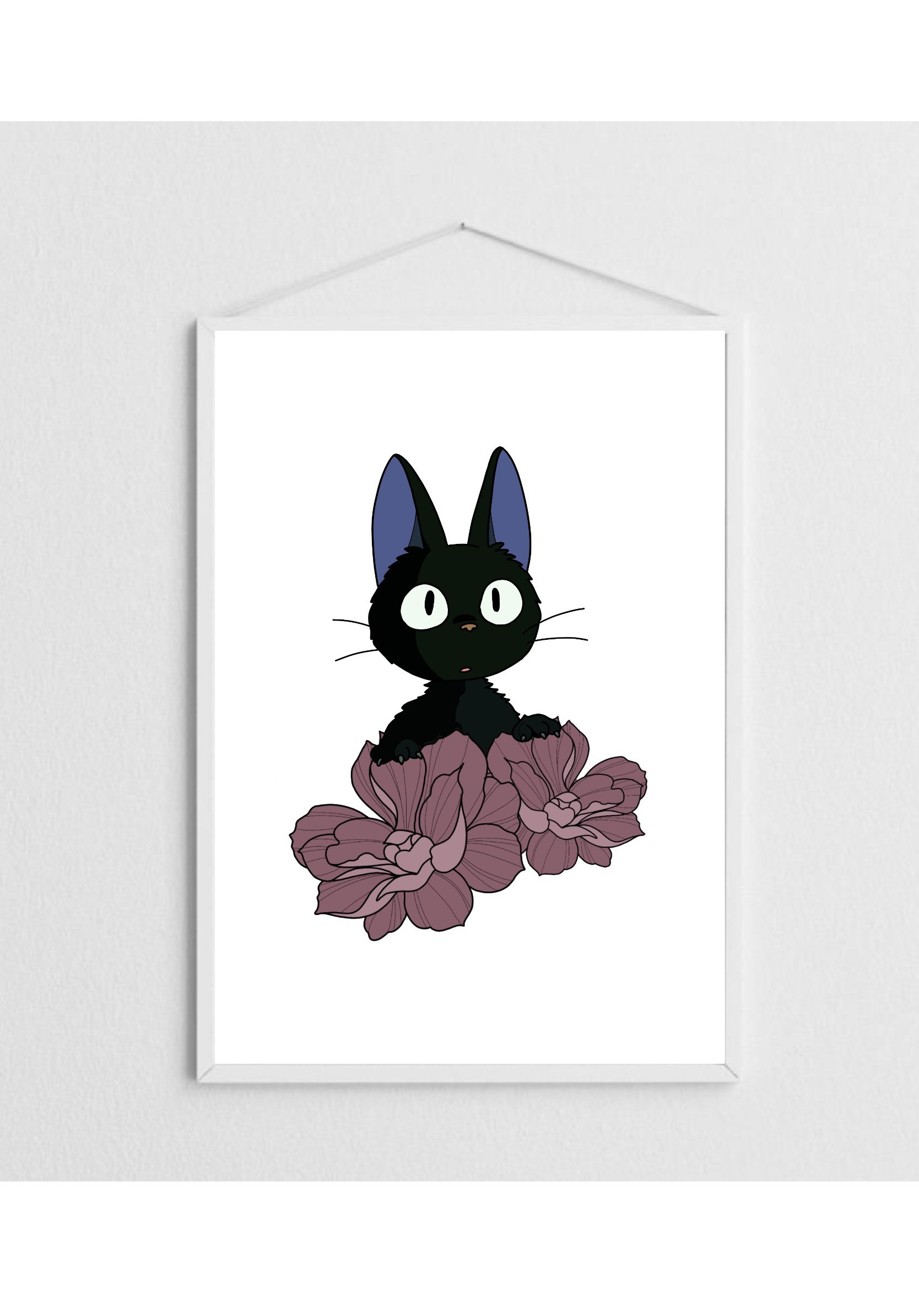 Jiji the Cat Print Kikis Deliver Service Wall Art Studio - Etsy Australia