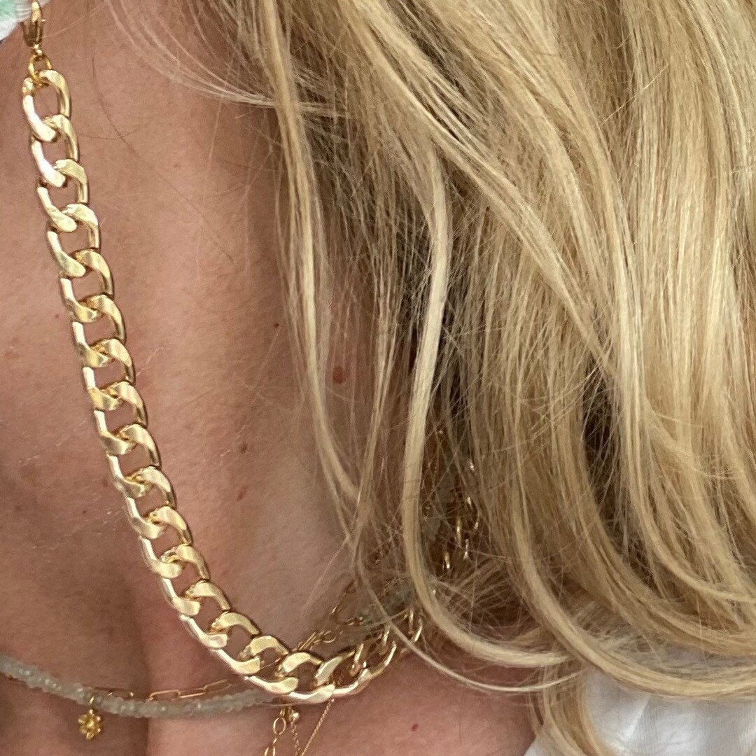 Gold Tone Chunky Link Glasses Chain Face Mask Chain Mask - Etsy