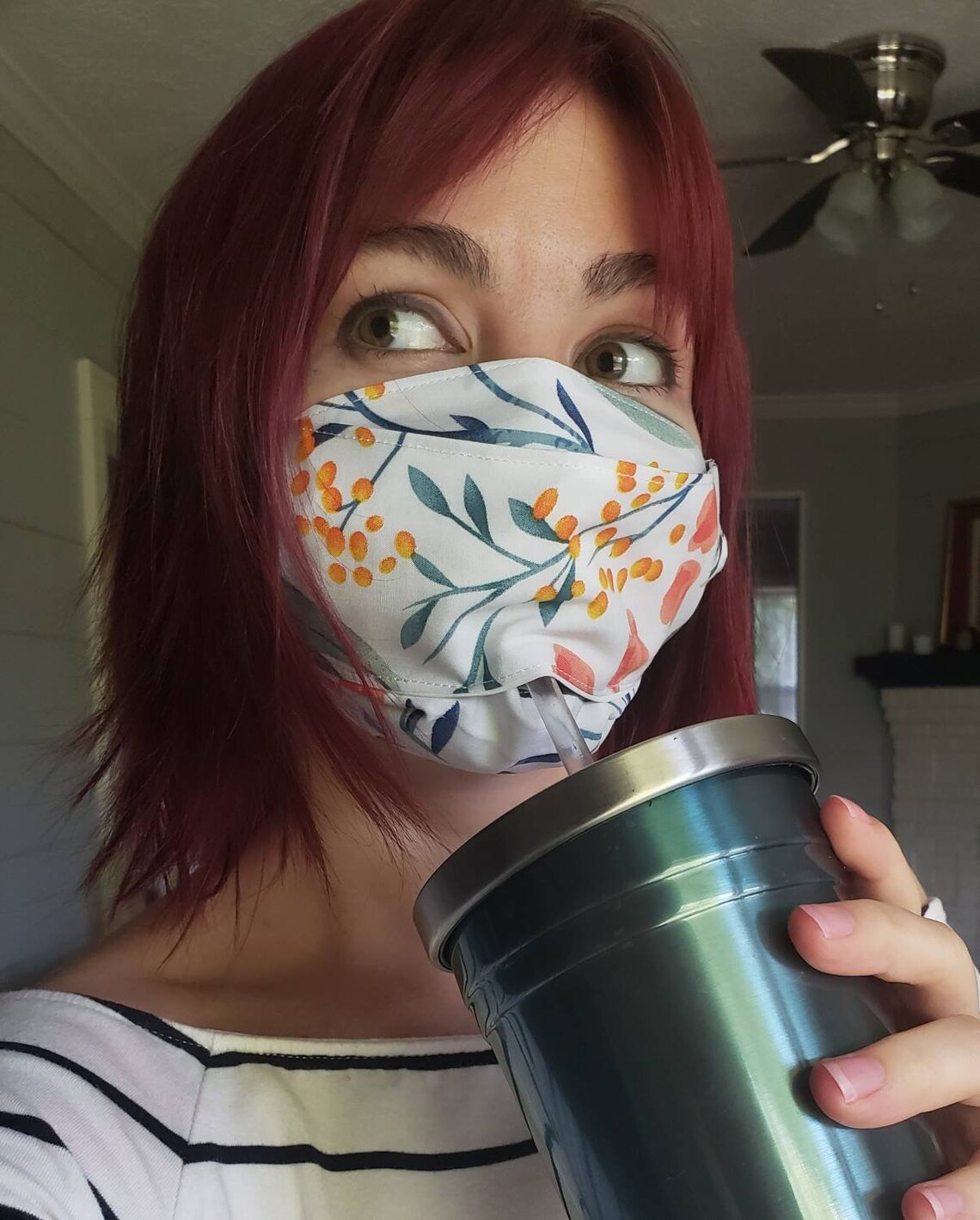 Astrawnomical Drinkingmask Pattern/ 3D Straw Face Mask | Etsy