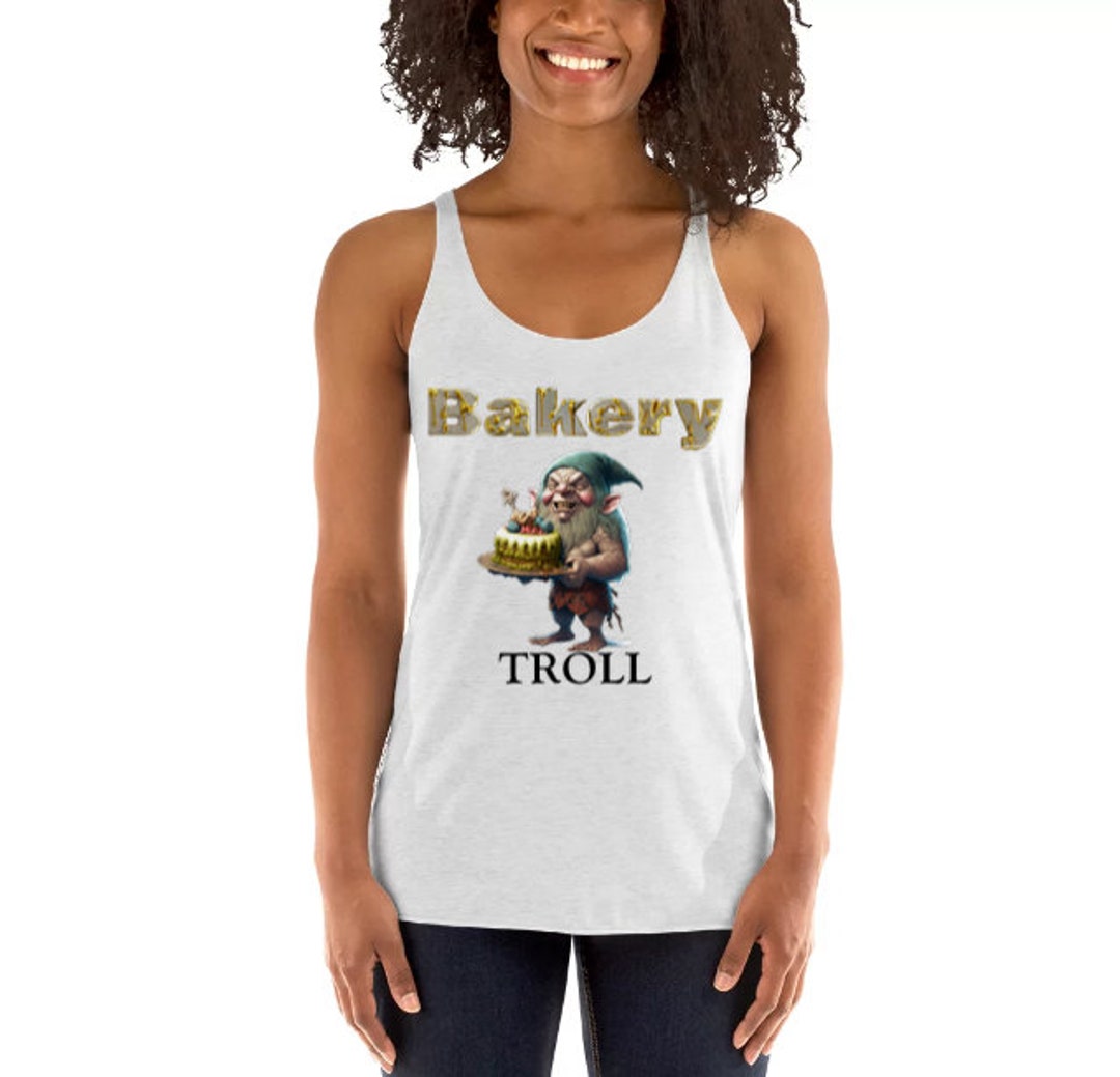 Women's Tank Fantasy Art Bakery Troll - Etsy
