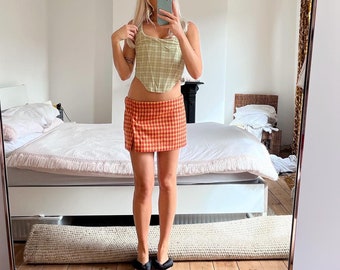 Micro Mini Skirt With Side Slit / Available in Black & School - Etsy