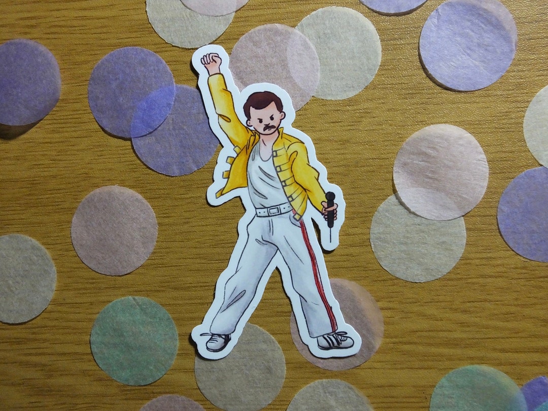 Freddie Mercury Sticker Queen Band Sticker Freddie Mercury - Etsy