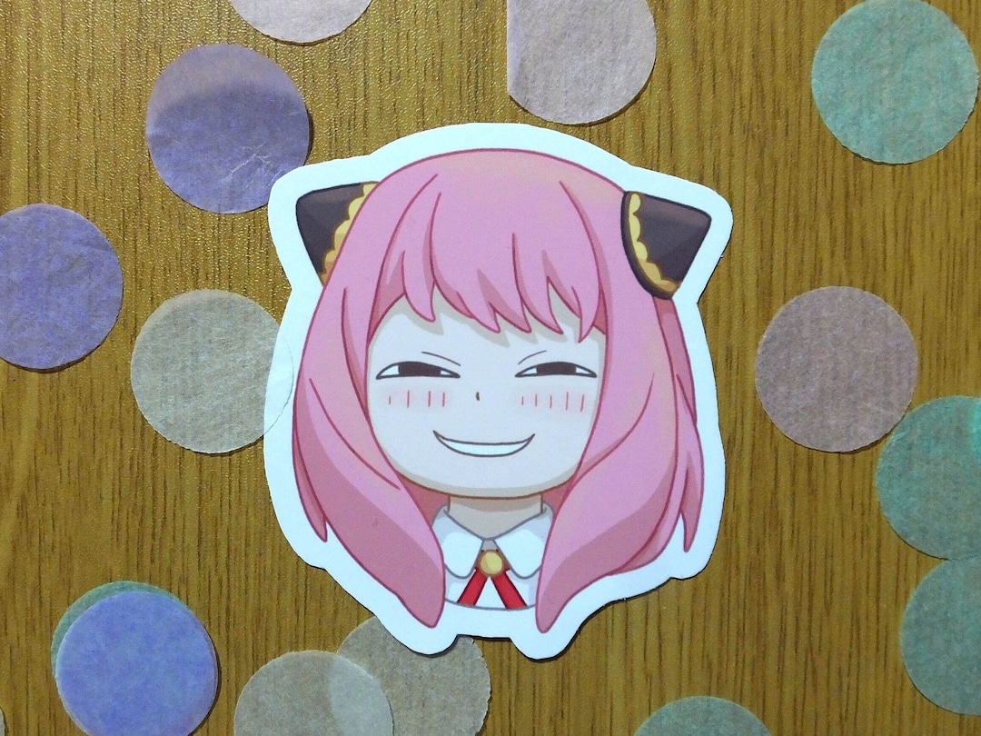 Pink Anime Girl Cute Anime Girl Cute Anime Sticker - Etsy