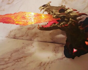 Dragon Skull Fire - Etsy