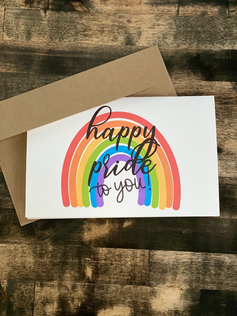 Pride Month Card Happy Pride Card Happy Pride to You Card | Etsy