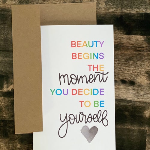 Pride Month Card Happy Pride Card Be Yourself - Etsy