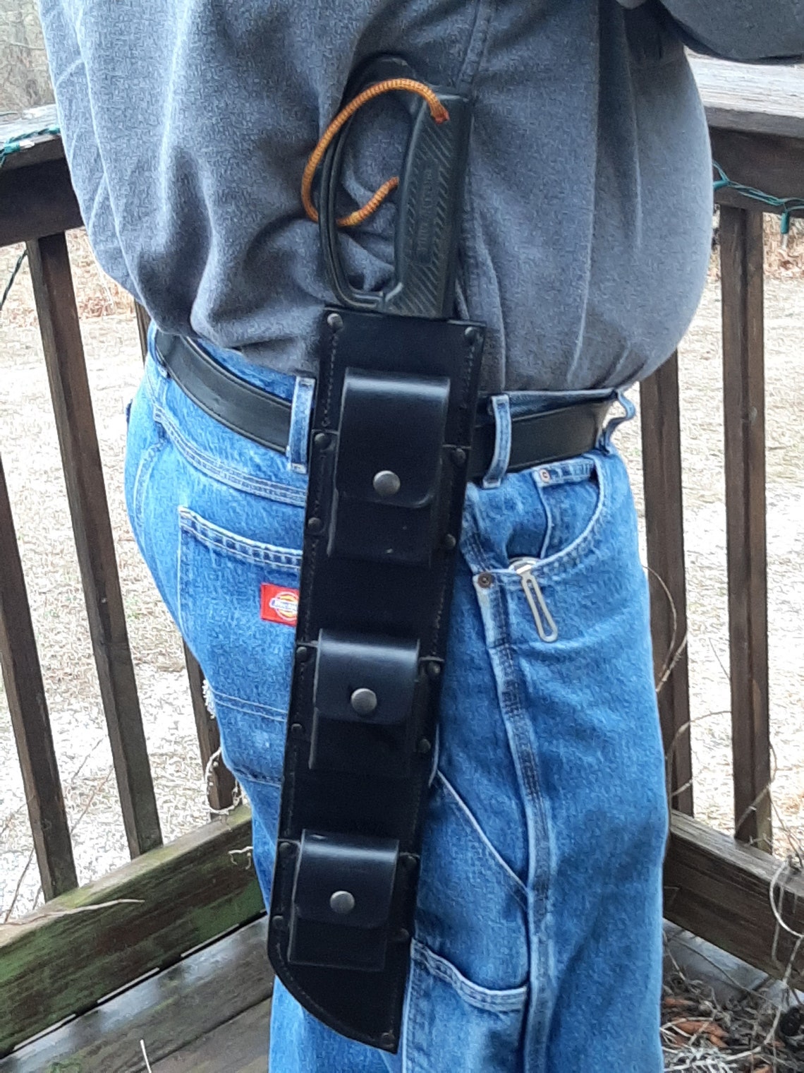 Machete Sheath Handmade With Shoulder Strap heavy THICK - Etsy