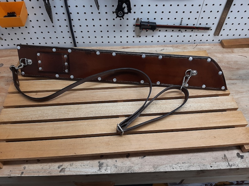 Machete Sheath Handmade With Shoulder Strap - (heavy THICK Leather ...