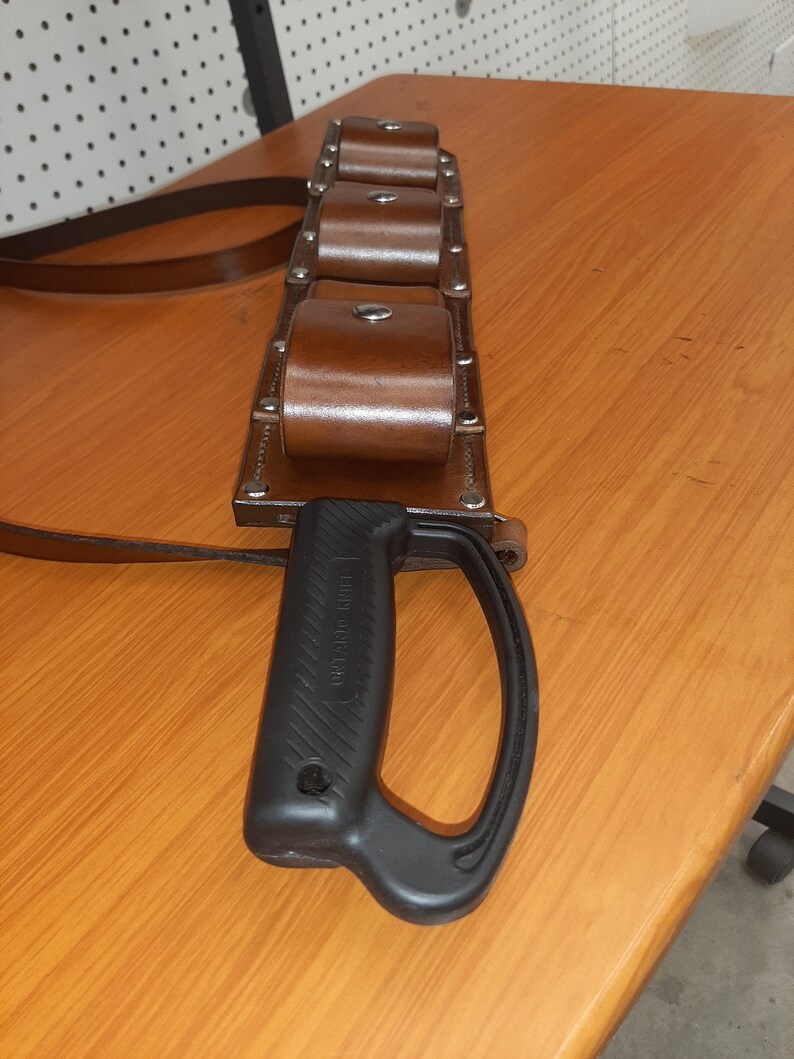 Machete Sheath Handmade With Shoulder Strap - (heavy THICK Leather ...