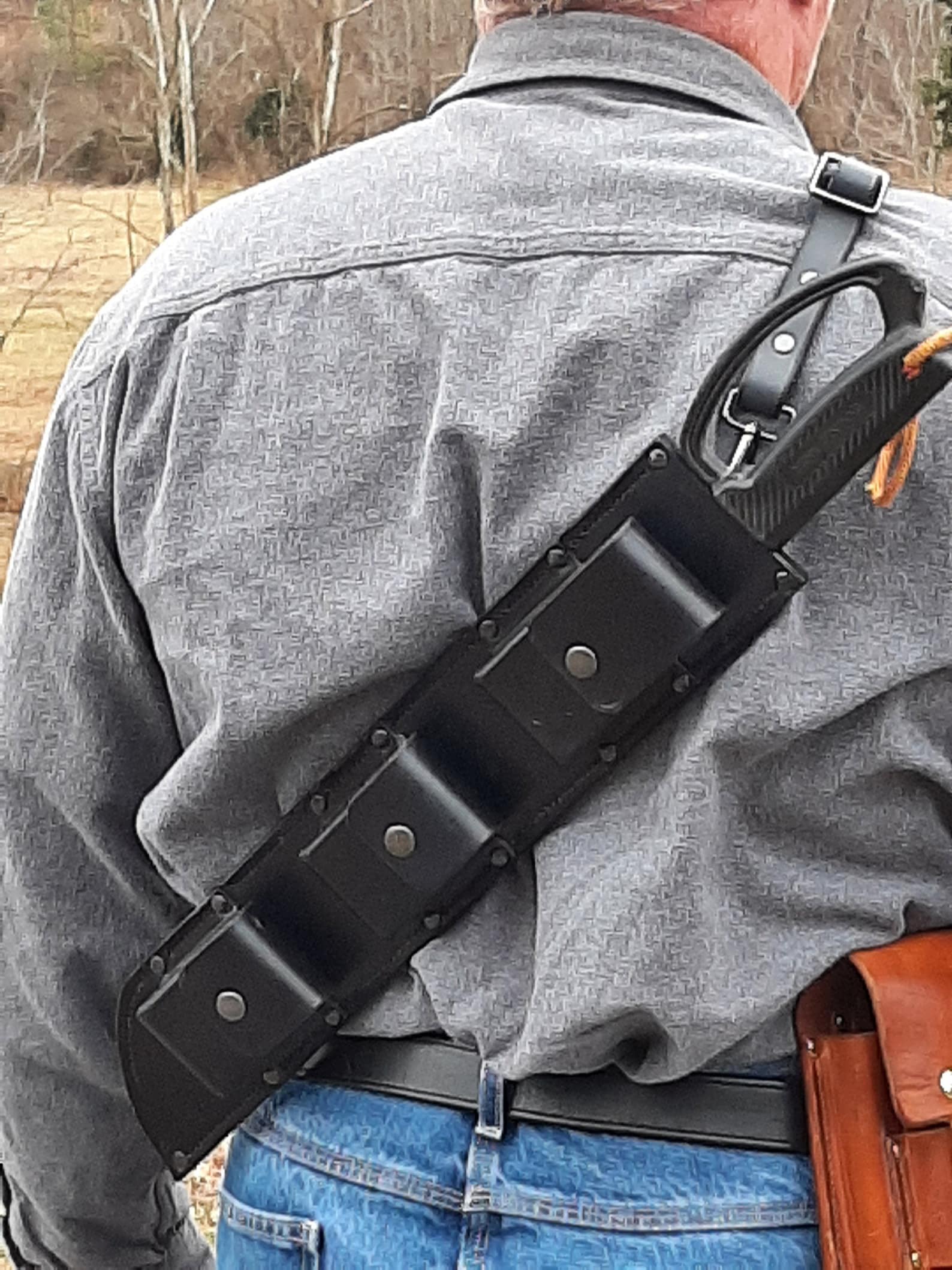 Machete Sheath Handmade With Shoulder Strap heavy THICK - Etsy